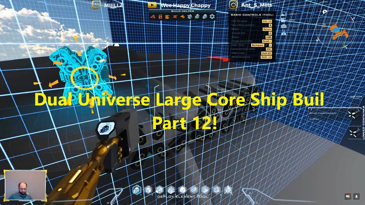 Dual Universe Large Core Ship Build Part 12 - YouTube