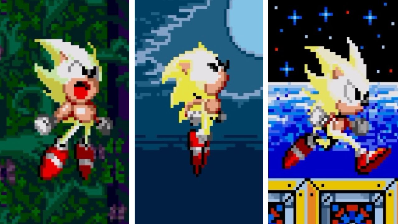 Super Sonic in Sonic 2 Deleted Levels! Sonic 2: Long Version ~ Sonic ...