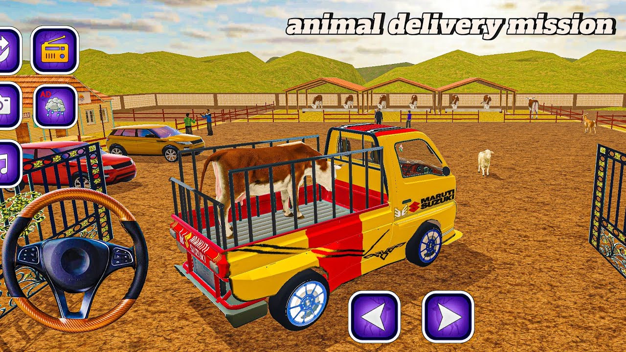 animal transport with indian truck // indian animal delivery challenge ...