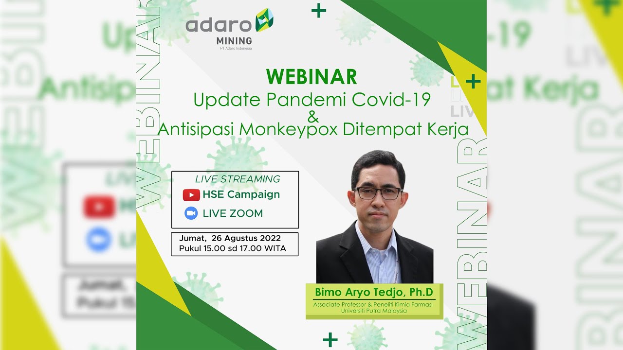 Webinar Update Pandemi Covid 19 dan Antisipasi Monkey Pox Ditempat Kerja - YouTube