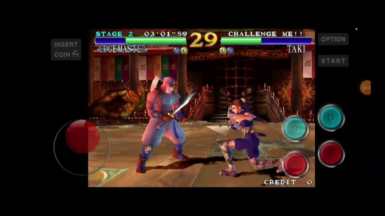 Soul Calibur Edgemaster Sword Flying Kick Throw on Taki Alternate Ryona ...