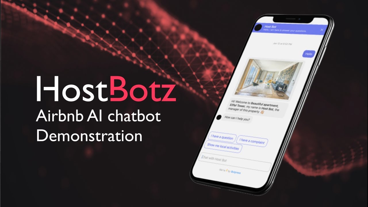HostBotz Airbnb AI Customer Support Chat Bot - Demo - YouTube