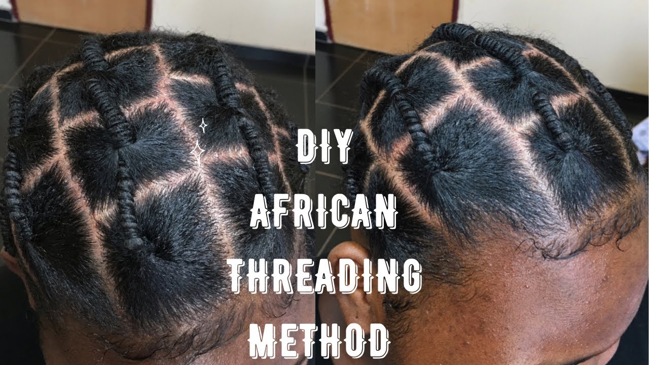 AFRICAN THREADING Method | Yarn step by step - YouTube