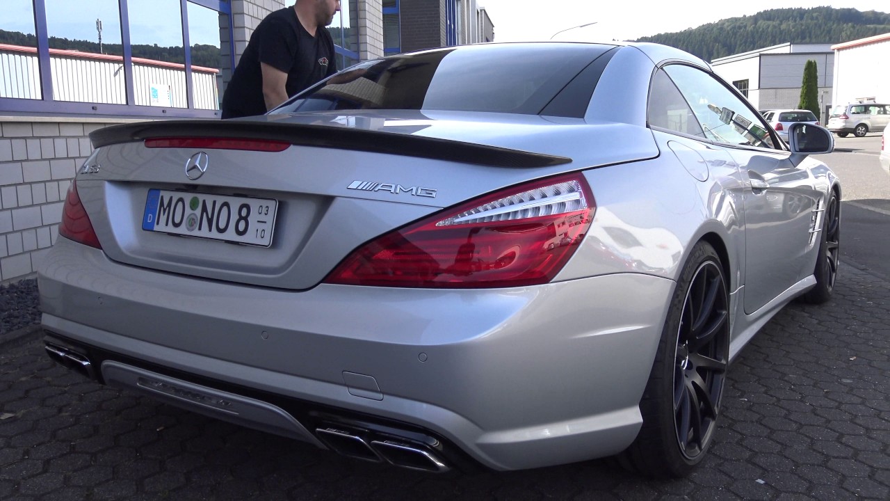 Mercedes-Benz SL63 AMG w/ HMS Exhaust - YouTube