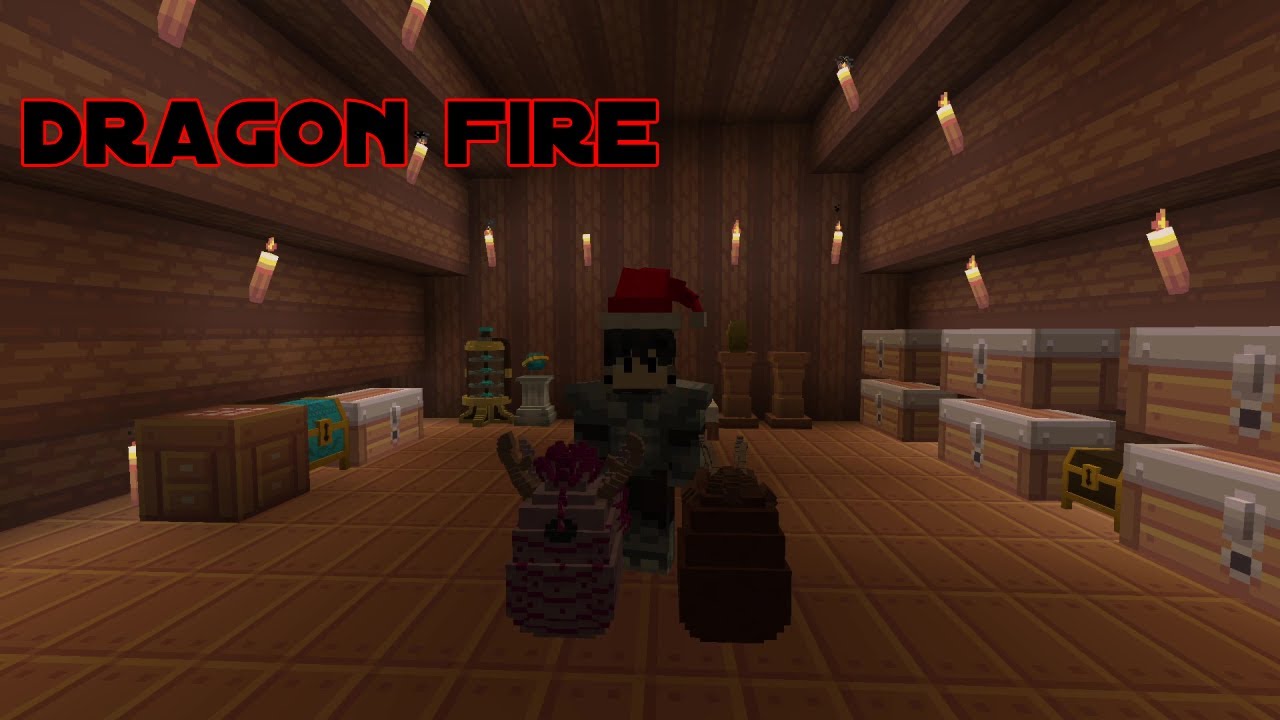 minecraft with the dragon fire mod #33 we find a christmas house - YouTube