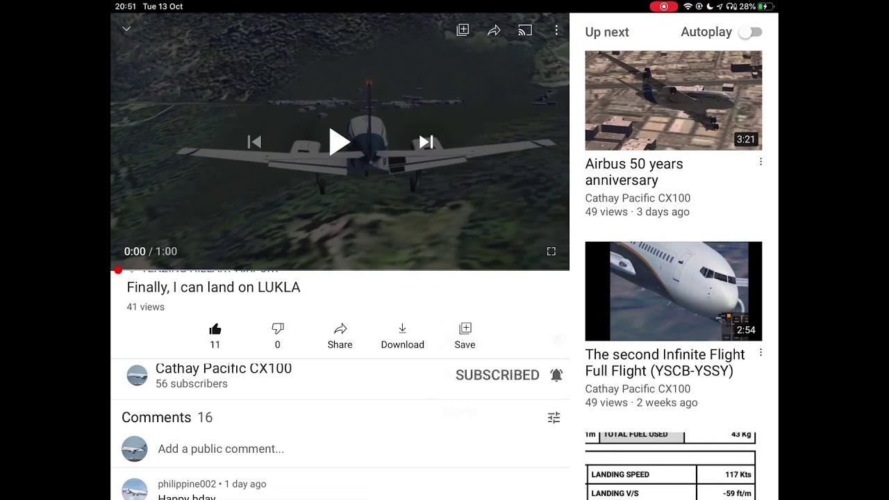 My first SWISS001 Flight - YouTube