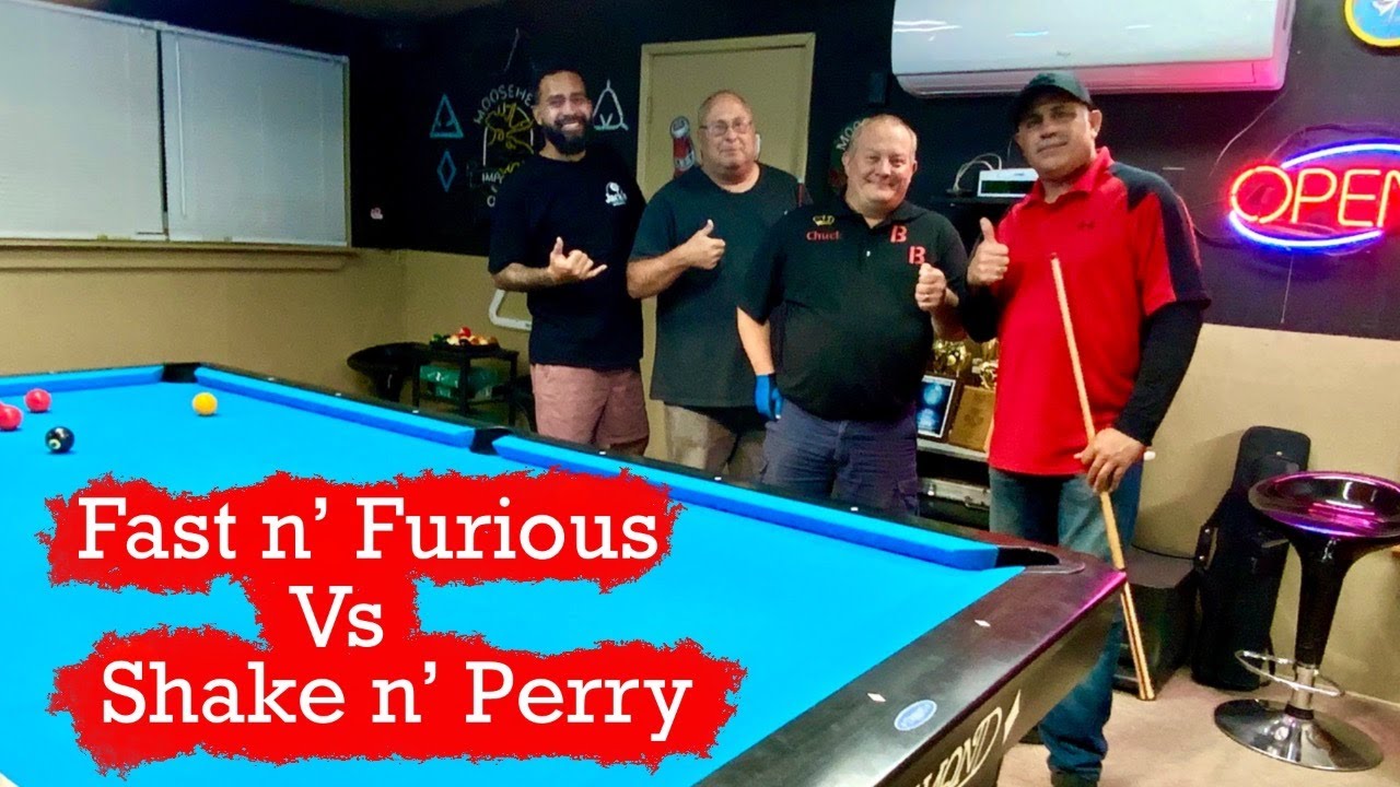 8 Ball Doubles Action with Chuck and Ruben vs Shane and Perry. - YouTube