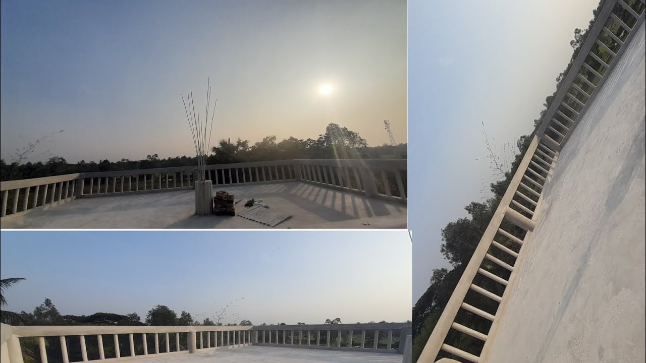 Roof Wall design.Terrace roofing terrace.parapet wall. boundary making ...