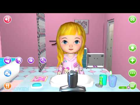 Ava the 3D Doll Kids Game Bath Dress Up Feed Dance Gameplay for Toddlers