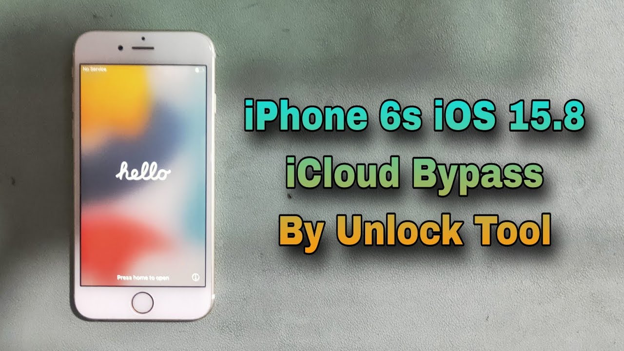 How To iPhone 6s iOS 15.8 iCloud Holle Screen Bypass By Unlock Tool - YouTube