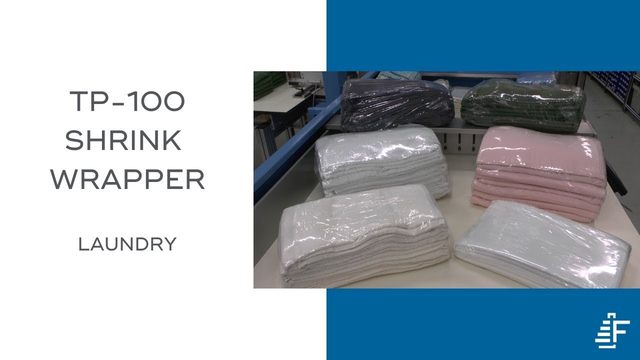 Laundry Wrapping TP 100 L Bar Sealer Shrink Wrapping System - YouTube
