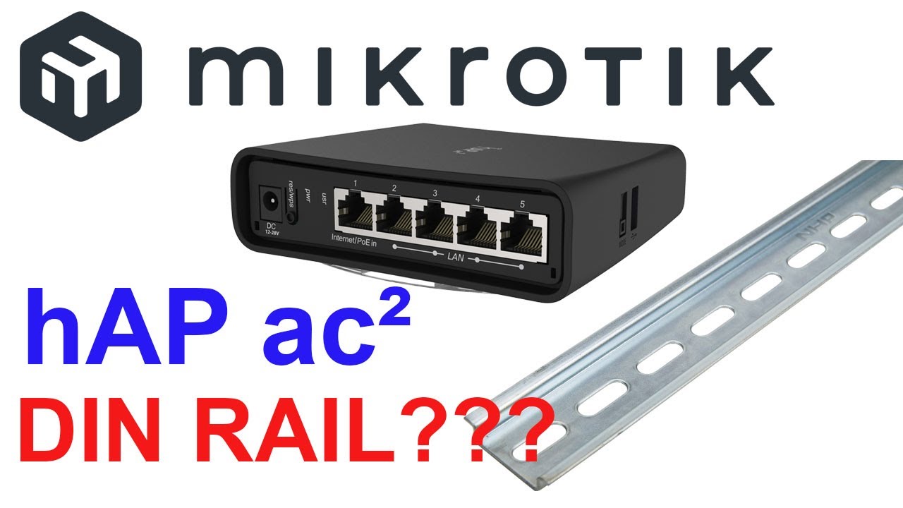 MIKROTIK hAP ac² DIN Rail 35mm mount adapter (Installation accessory ...