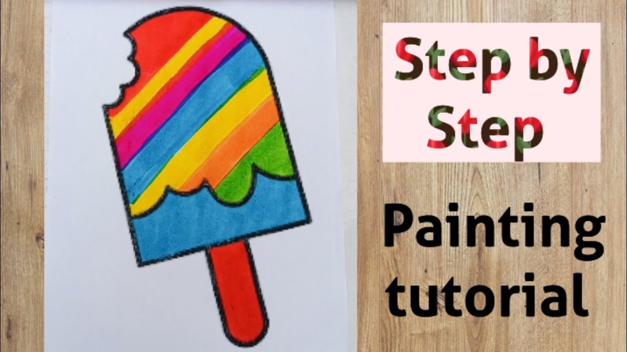 Rainbow 🌈🌈 Ice Pop for Happy Summer painting #happypainting #art #india ...