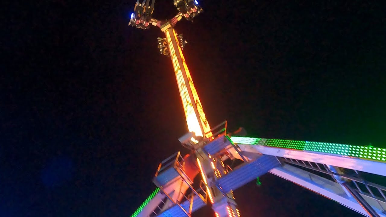 Nemesis 360 ride at night at Bluegrass Fair (June 10th, 2023) - YouTube