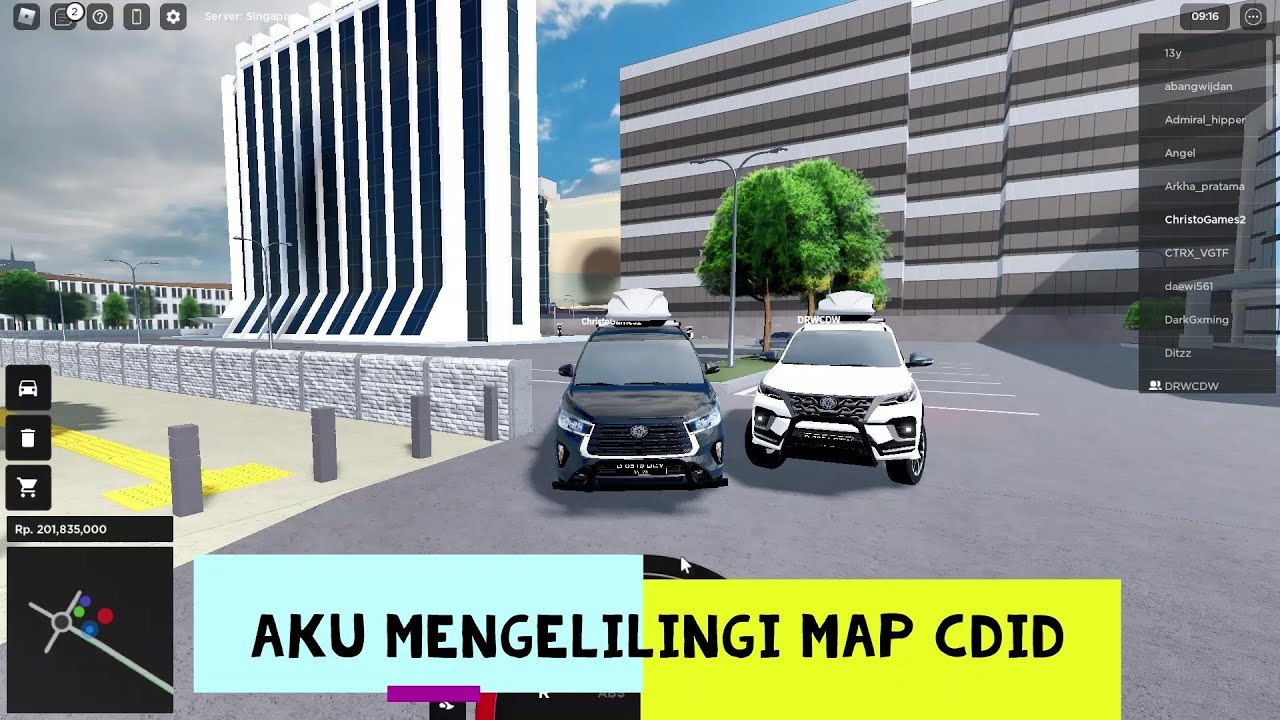 Aku Mengelilingi Map CDID - Roblox - Car Driving Indonesia - YouTube