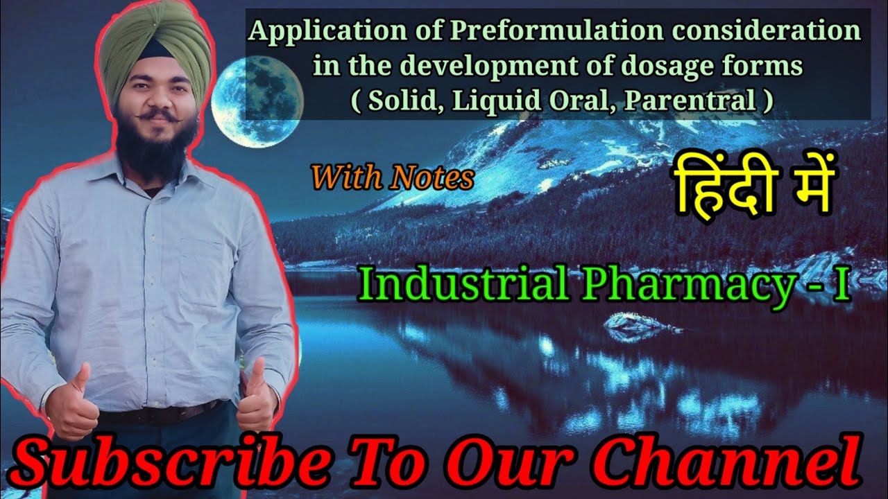 Application of Preformulation consideration in the development of ...
