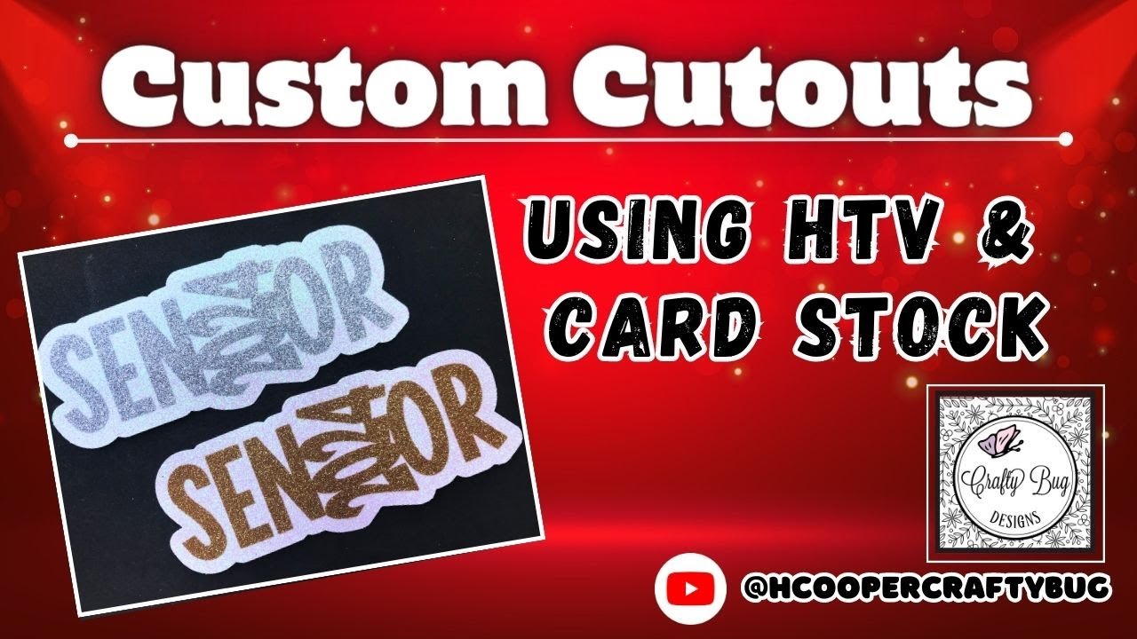senior 2024 cutouts using glitter HTV and glitter card stock # ...