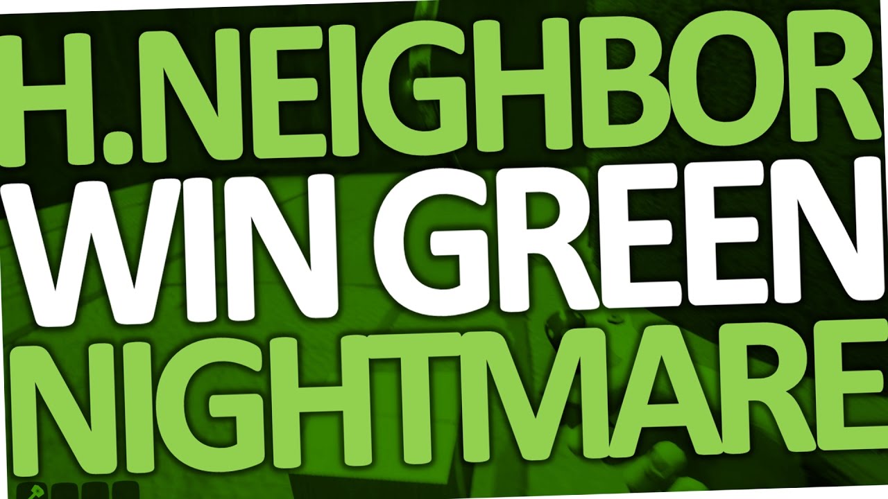 Hello Neighbor Alpha 4 - How to Get the Green Key & Win the Green ...