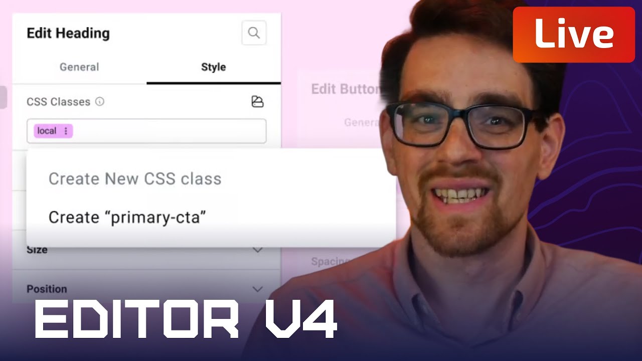 First look of Elementor Editor v4 (alpha/beta) Classes, and EtchWP - YouTube