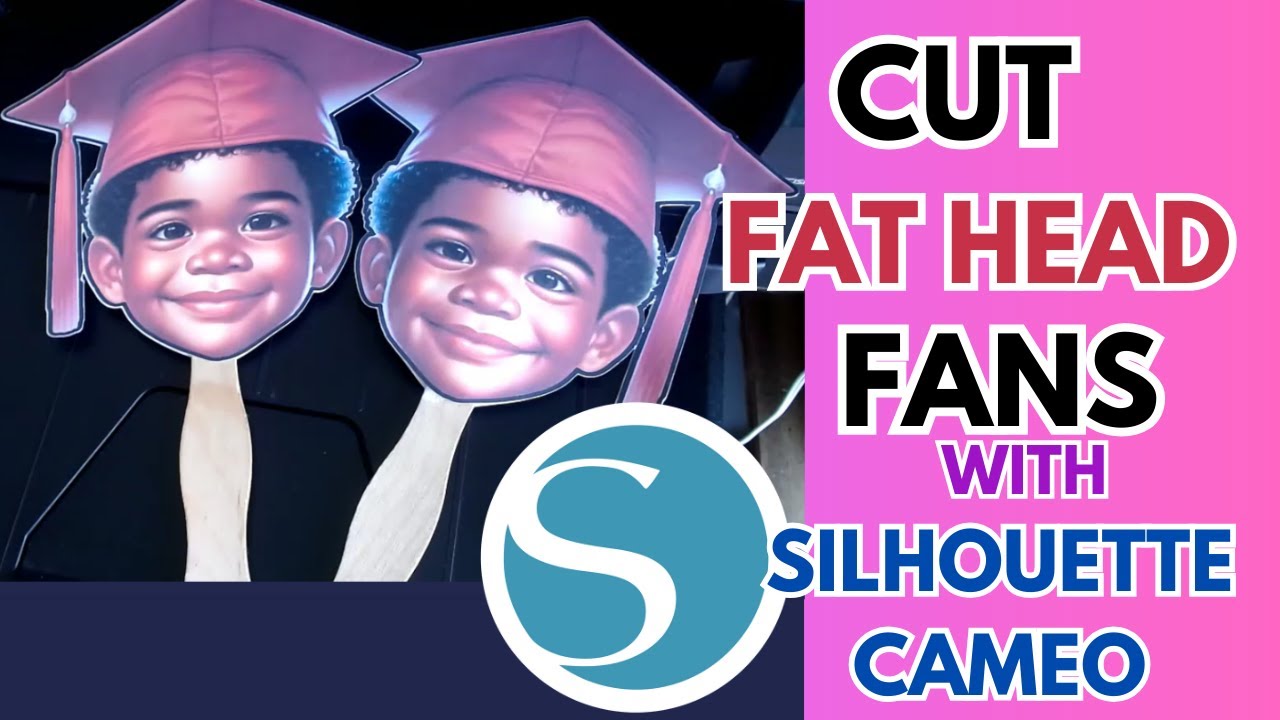 How To Make A Fat Head Grad Fan ~Print Then Cut Graduation Fan with ...