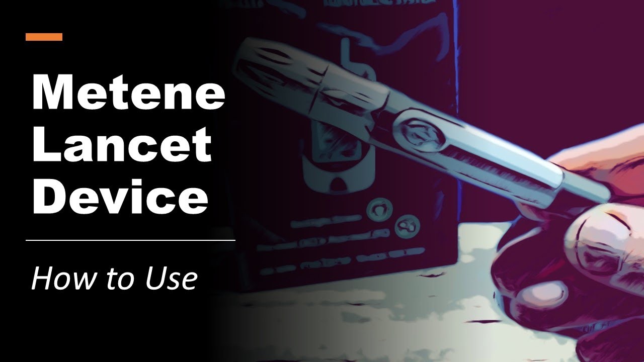 Metene lancet device how to use - YouTube