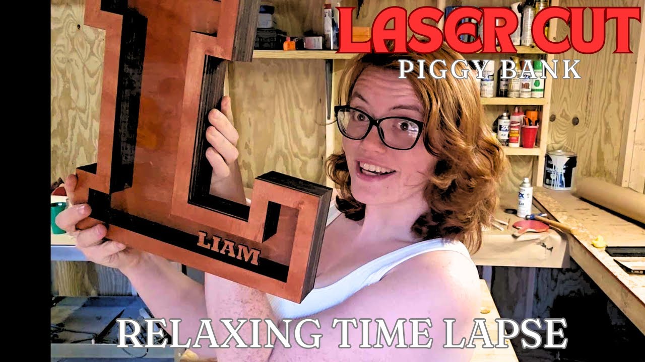 Laser Cut Piggy Bank! - YouTube