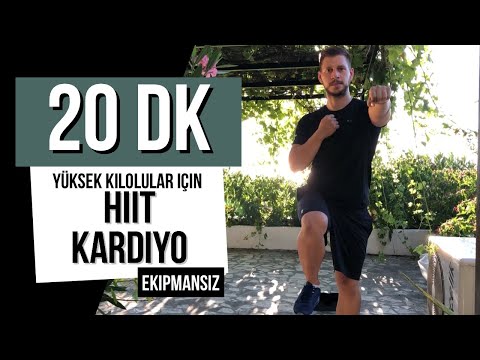 20 DAKİKA YÜKSEK KİLOLULAR İÇİN HIIT KARDİYO #ELVEDAŞİŞKO (EKİPMANSIZ EV EGZERSİZİ)