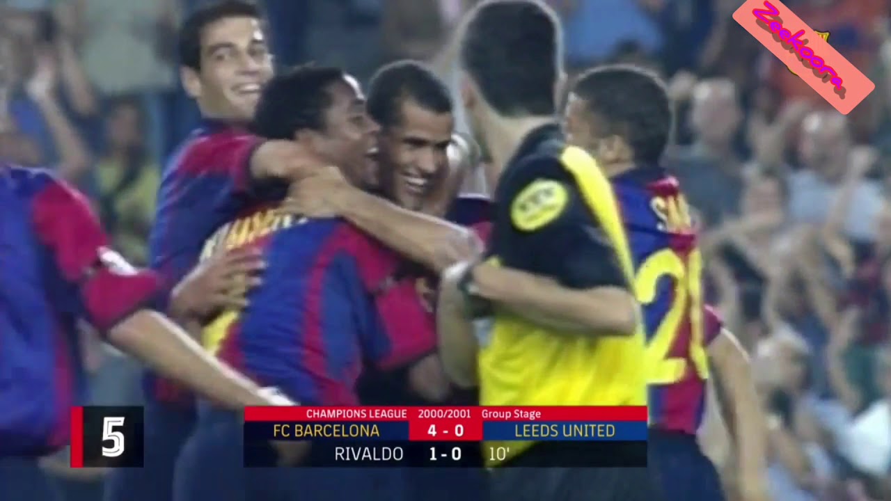 Top 10 FC Barça Goals 00/01, beautiful - YouTube