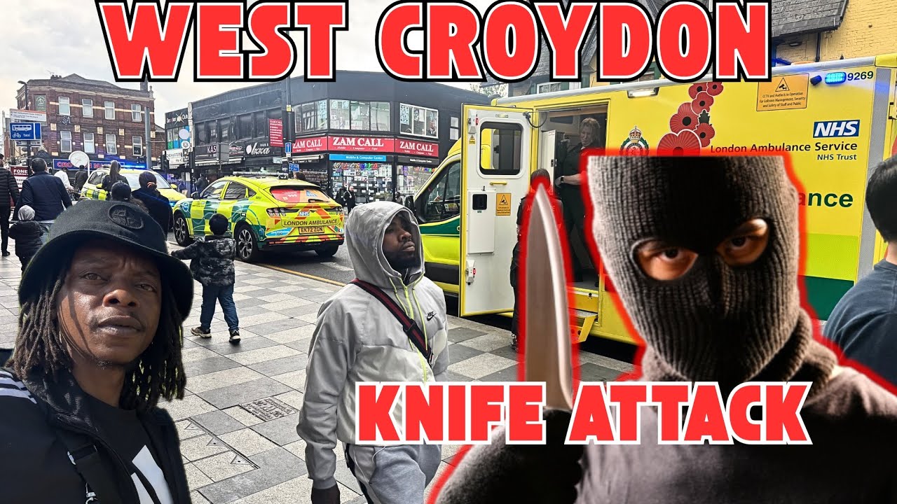 FIGHTING ENDS IN DANGEROUS KNIFE ATTACK TODAY IN CROYDON - YouTube
