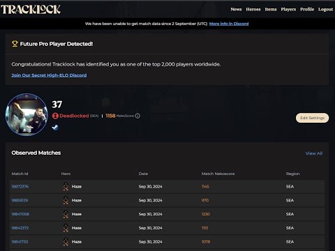 Deadlock 1 TRACKLOCK SEA Top0.1%