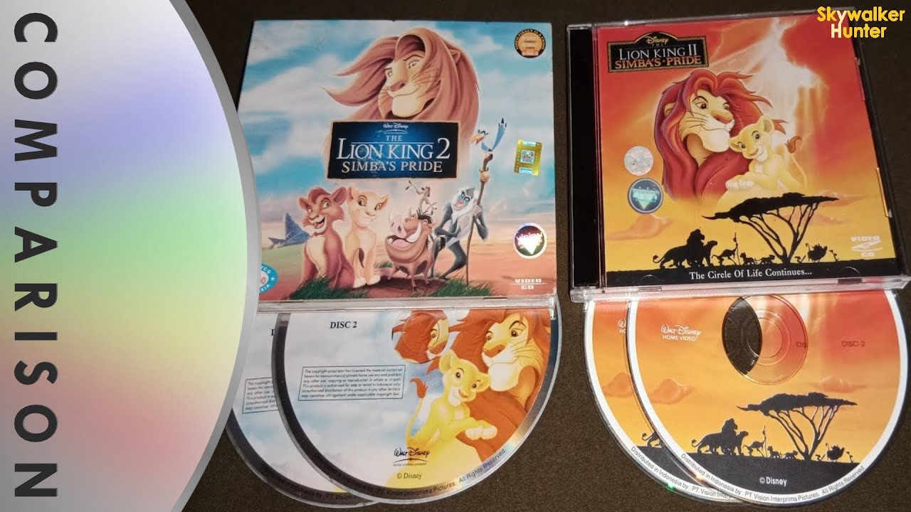 The Lion King 2: Simba's Pride VCD Package Comparison - YouTube
