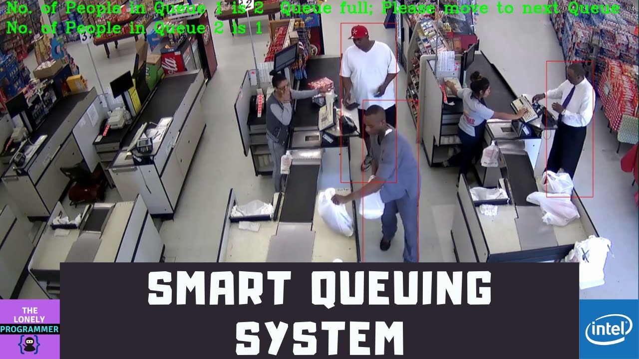 Smart Queuing System #objectdetection #intel - YouTube