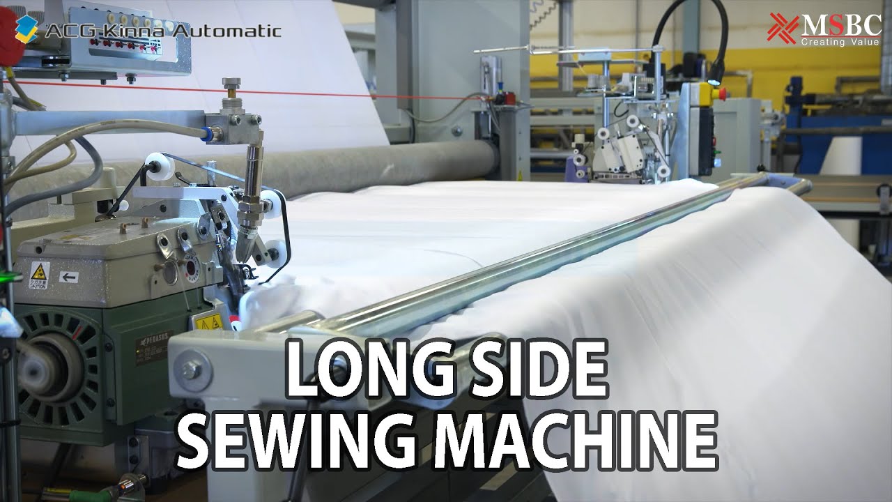 MSBC - Automatic Long Side Sewing for Quilts by ACG Kinna Automatic - YouTube
