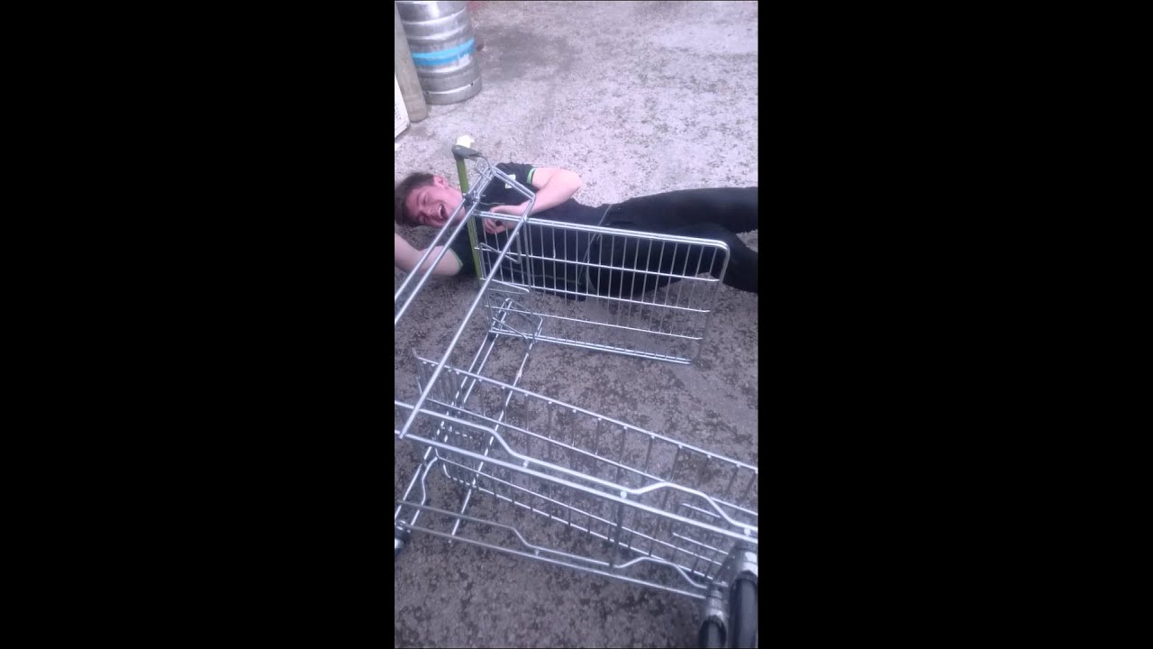 Falling off a trolley bstrd - YouTube