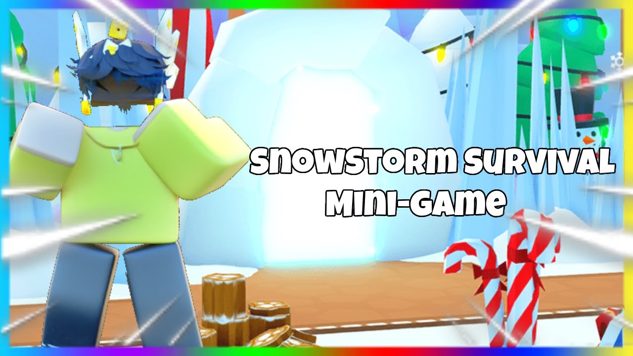 Playing the Snowstorm Survival Mini-game for the First time in Ps99 ...