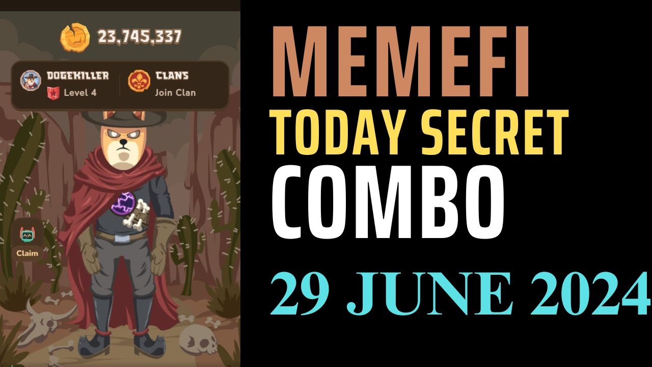 Memefi Today Secret Combo Reward 29 June 2024 Memefi Daily Combo Level 4 Mano Ki Academy