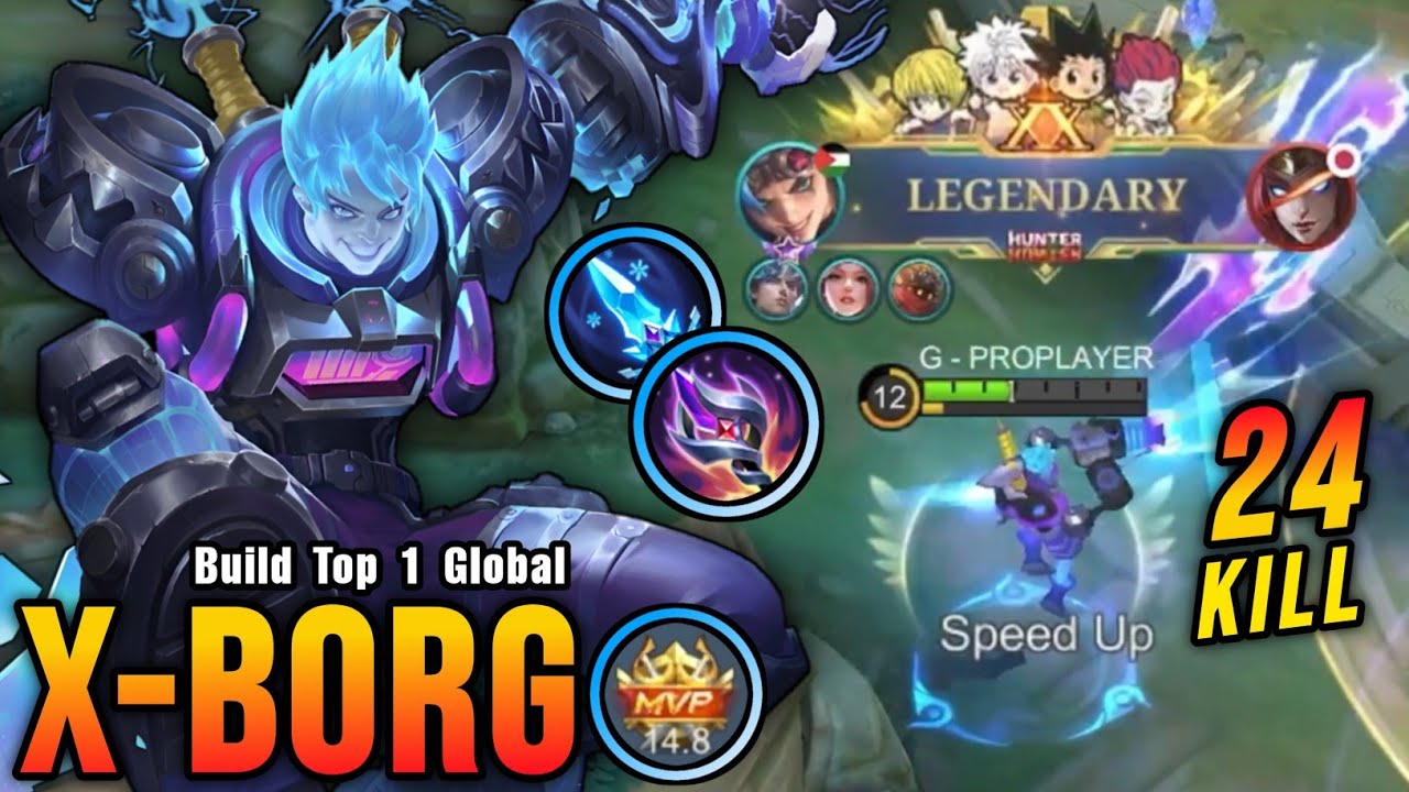 24 Kills!! New Build X.Borg 100% Monster Offlane!! - Build Top 1 Global ...