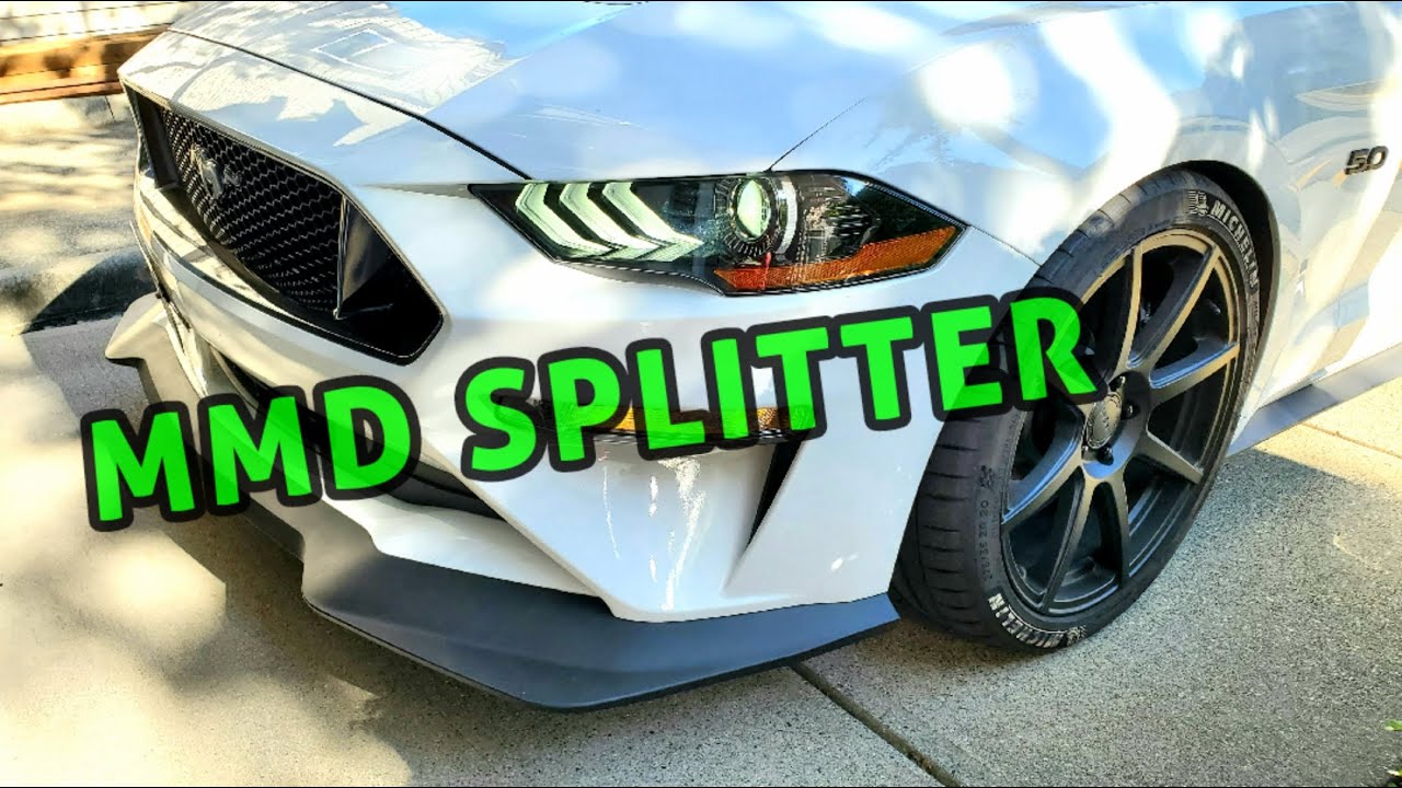2018-2020 MUSTANG GT FRONT SPLITTER INSTALL * AGGRESSIVE PP2 LOOK ...
