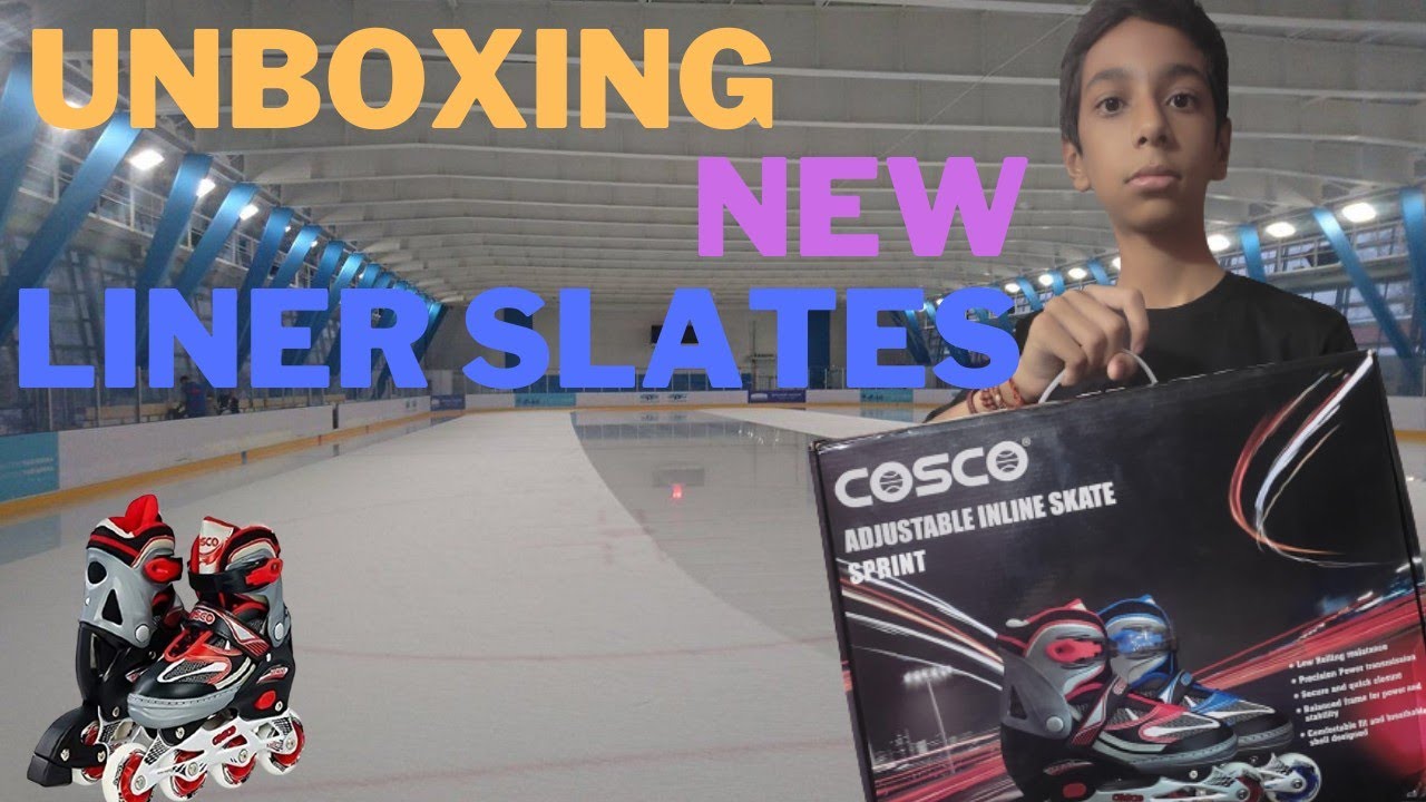Testing and unboxing new liner skates/Trick Talent - YouTube