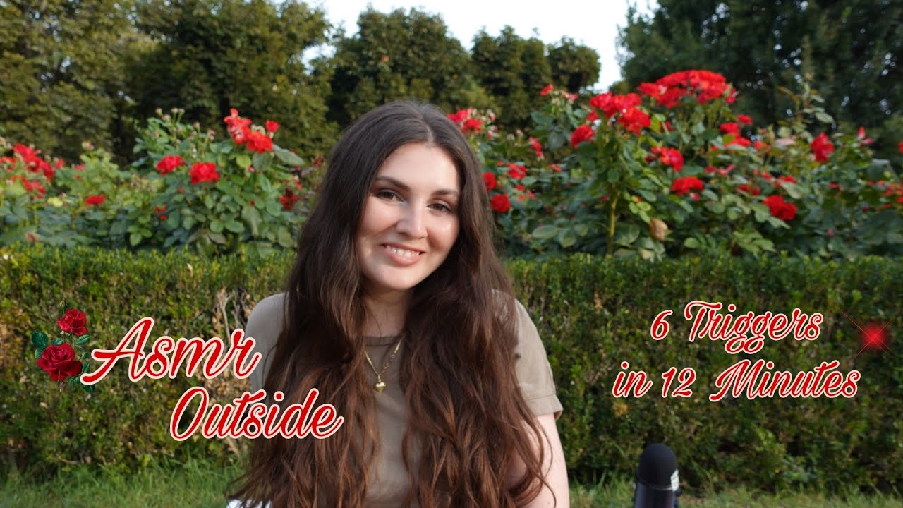 ASMR Outside 🌹│Can you sleep to these Triggers💤? - YouTube