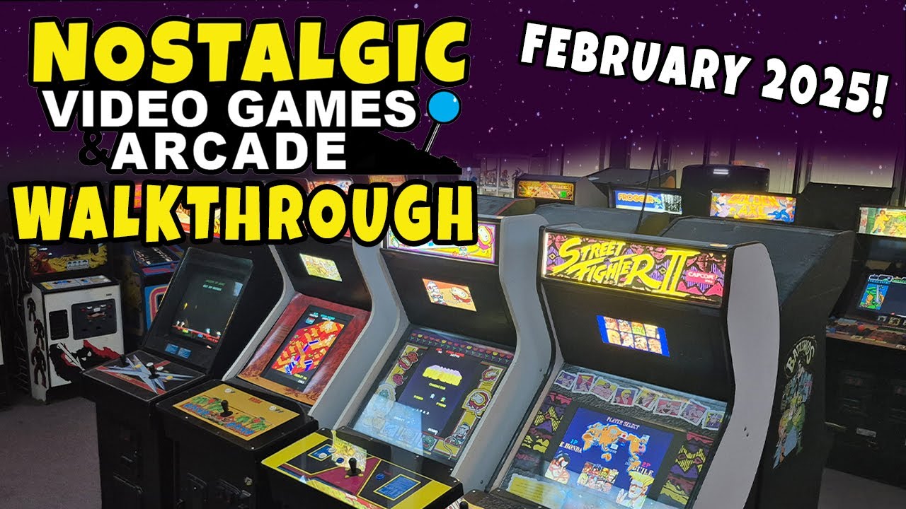 We Built an ARCADE | Nostalgic Arcade Walkthrough - Feb 2024 - YouTube