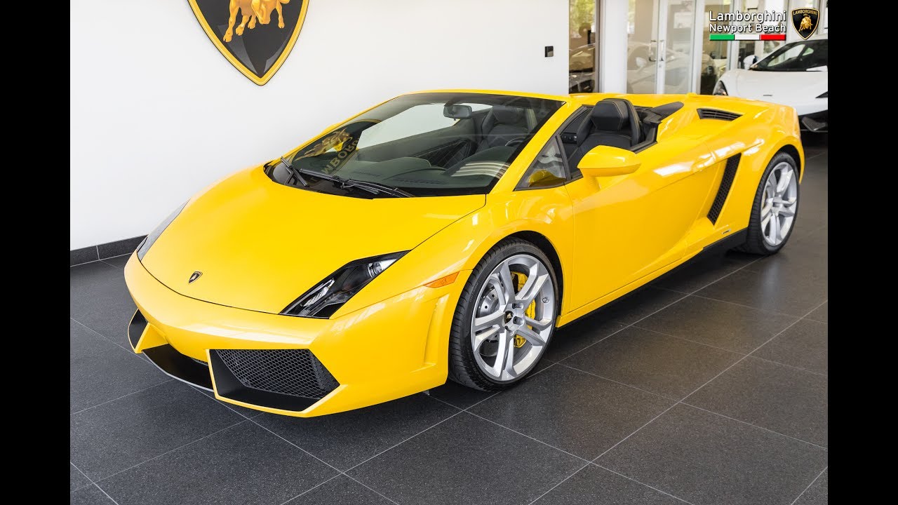 2012 "Giallo Midas" Lamborghini Gallardo LP550-2 Spyder - YouTube