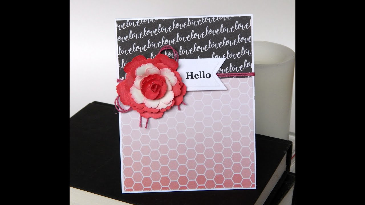 Paper Flower Tutorial Using Dies - YouTube