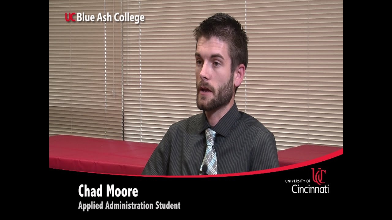 Chad Moore Applied Administration Student - YouTube
