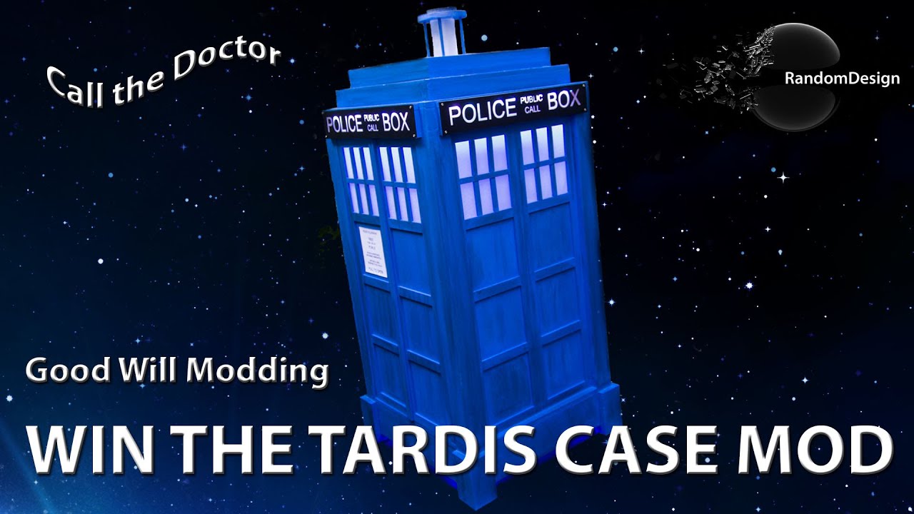 Doctor Who - TARDIS Case Mod Goes Charity - YouTube