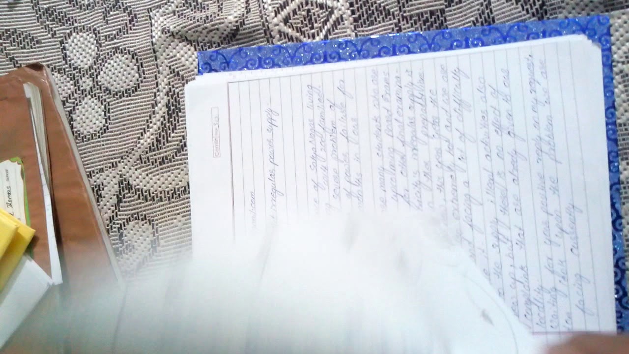 Icse class 10 English 1(grammar) Project.😇 - YouTube