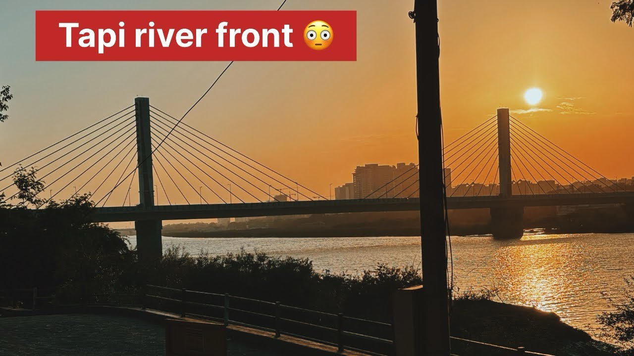 Tapi Riverfront Surat | Famous place Surat - YouTube