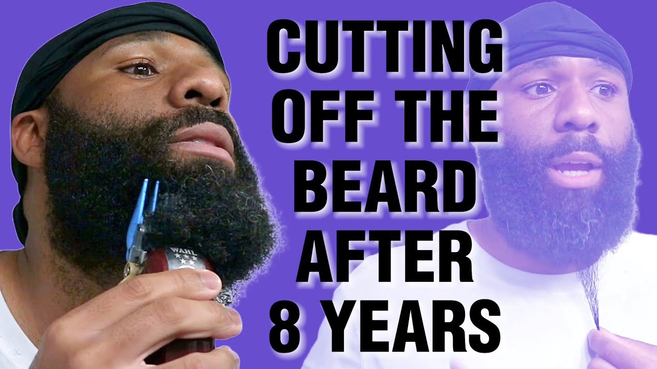 Cutting Off 8 Years Of Beard Growth ️ | 😰 | @NateMatthews Beard Removal ...
