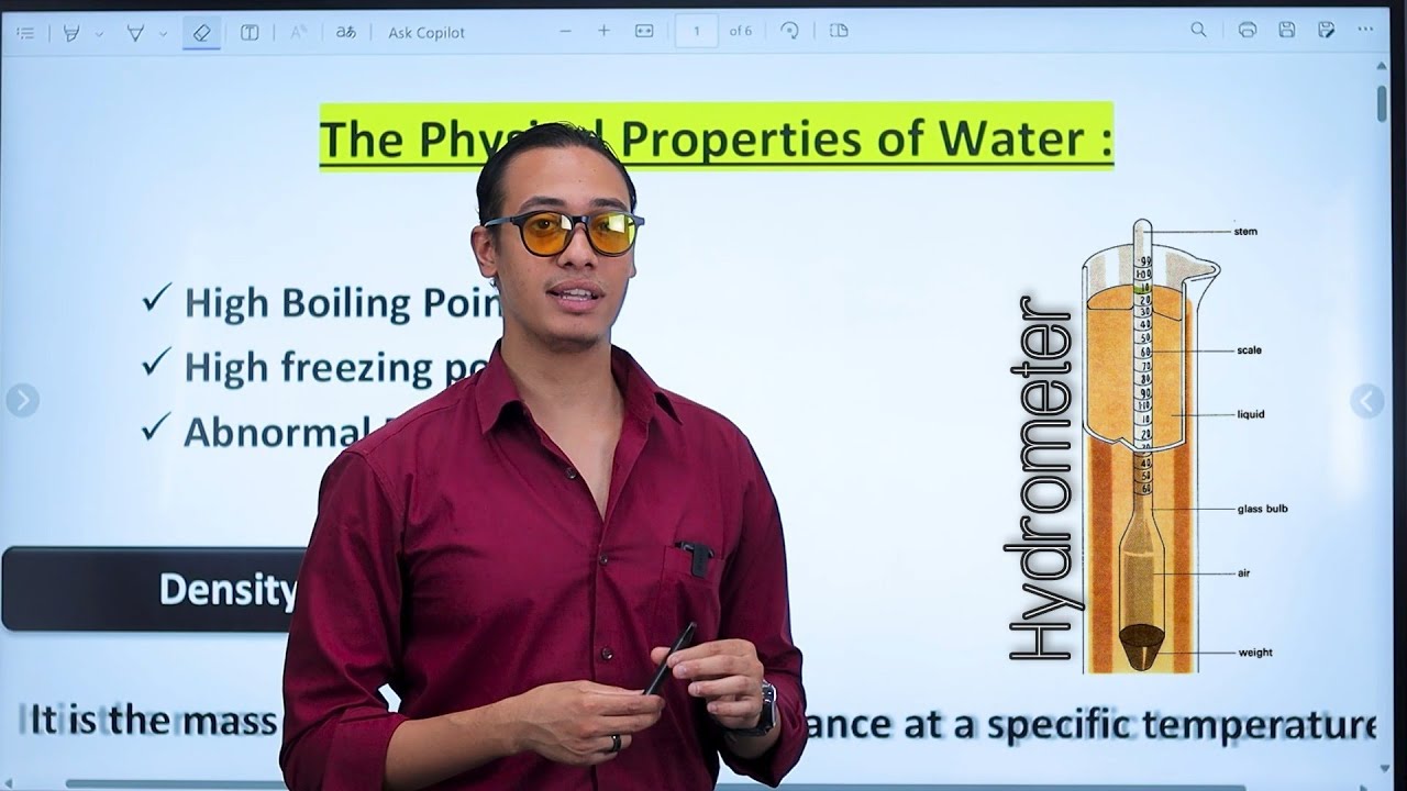 Density of Water Integrated science كثافة المياه ساينس علوم اولى ثانوي ...