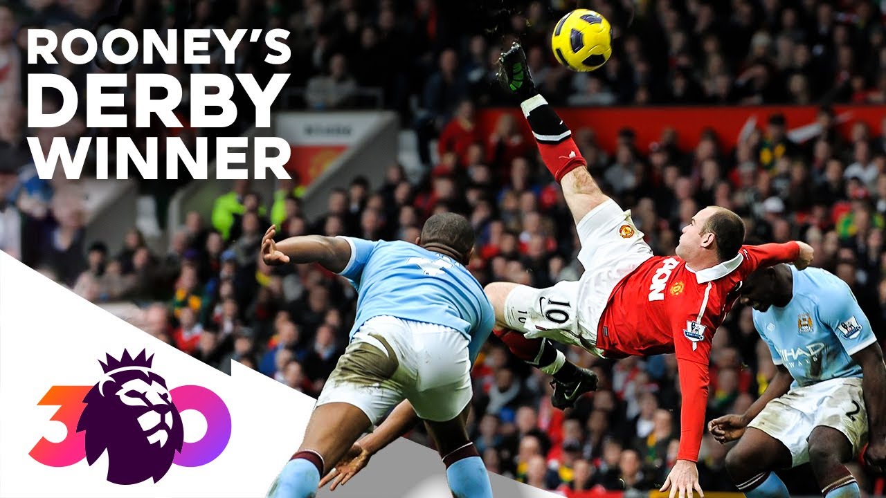 Rooney's EXTRAORDINARY Overhead Kick vs Man City | Greatest Premier ...